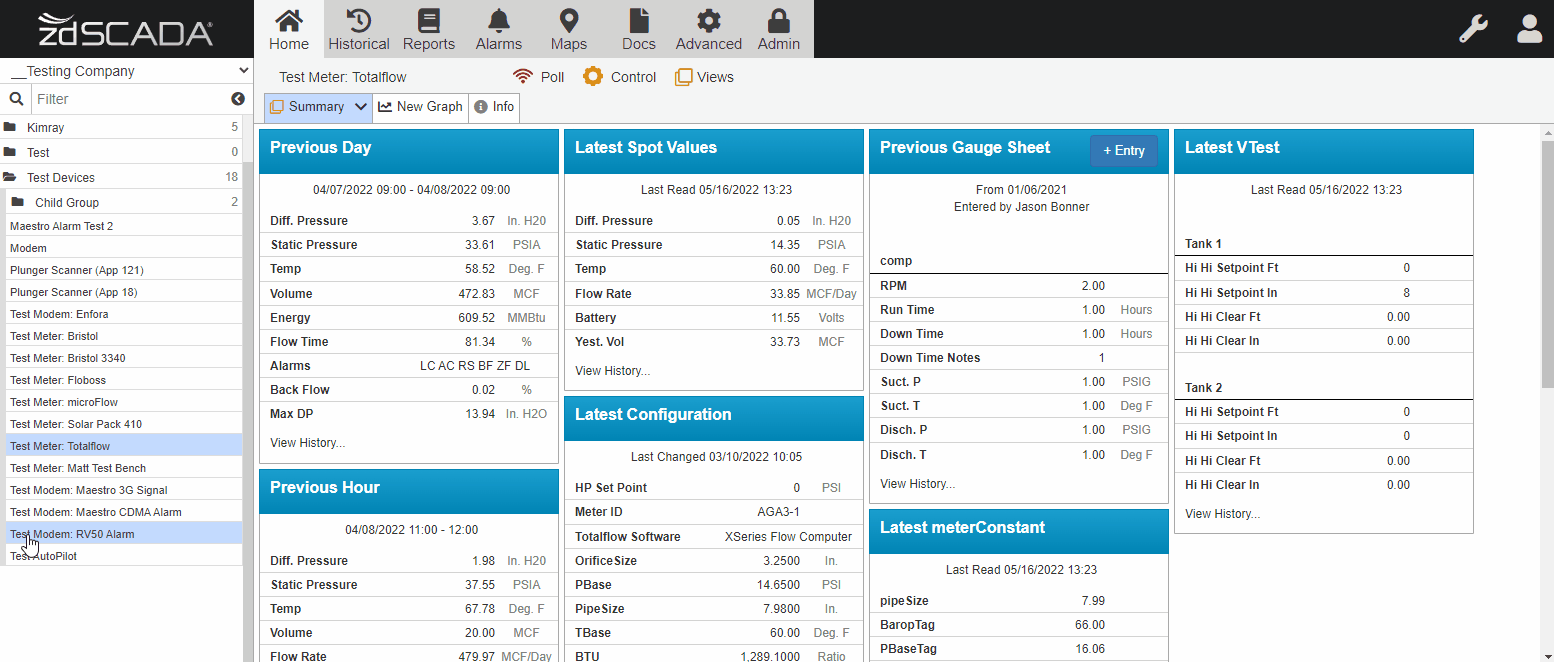 View and Manage Device Info – zdSCADA