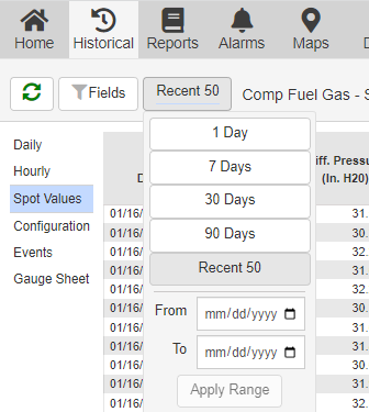Historical Tab – zdSCADA